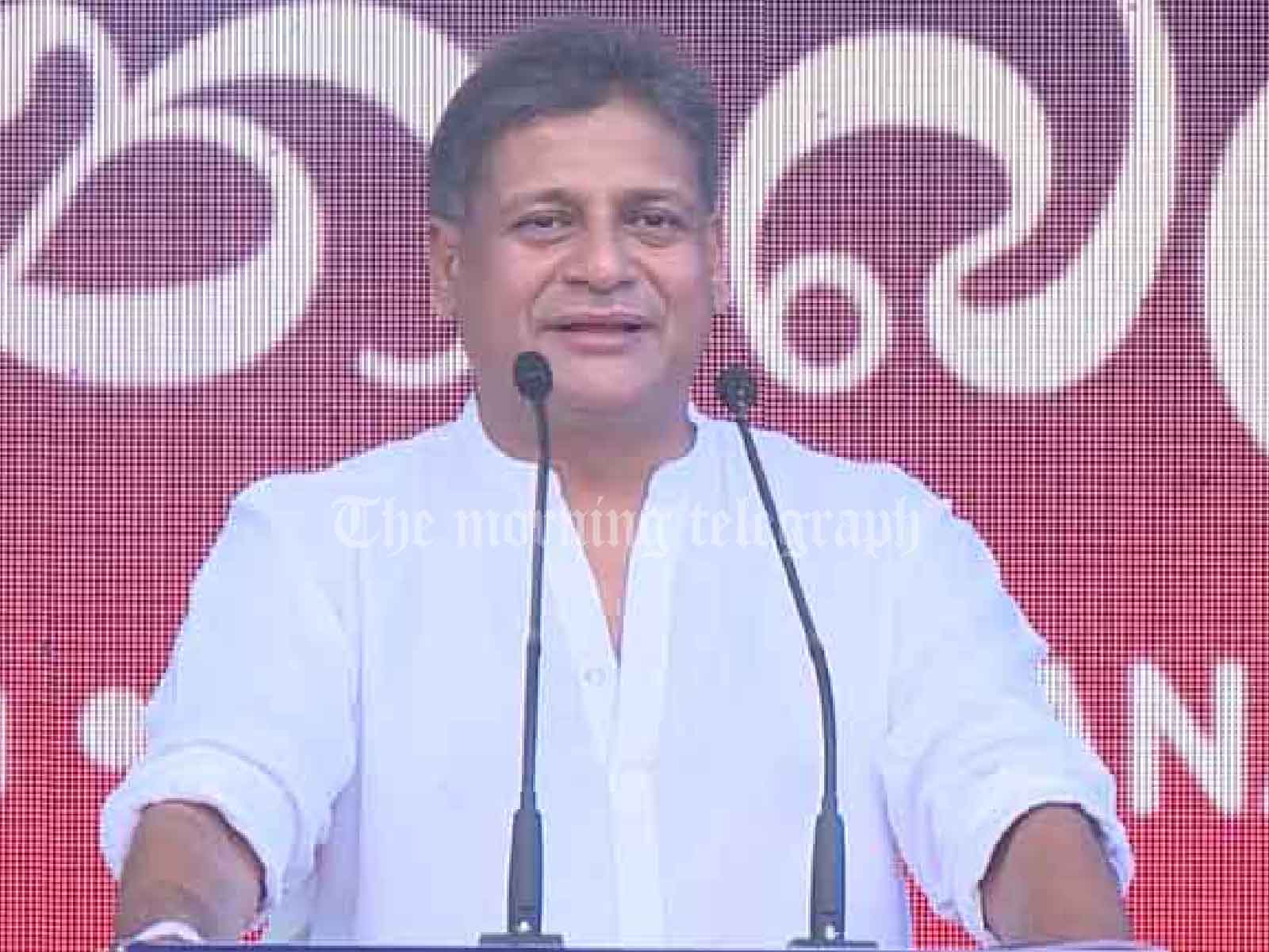 Dilith Jayaweera Calls for Strong Opposition at Sarvajana Power Rally